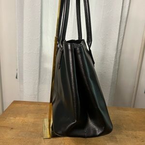 Lauren Ralph Lauren | Bags | Ralph Lauren Rll Black Leather Large Tote ...